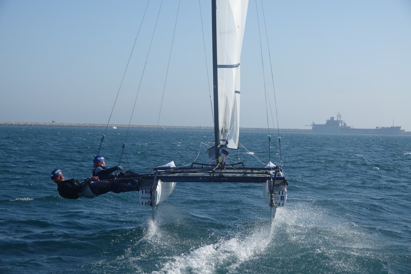 Testing Moving Rudder Position Inboard - Nacra17.org
